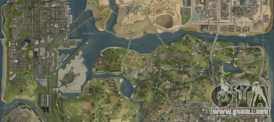 El nuevo mapa en HD para GTA San Andreas