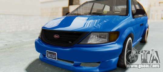 GTA 5 Vapid Minivan Custom para GTA San Andreas