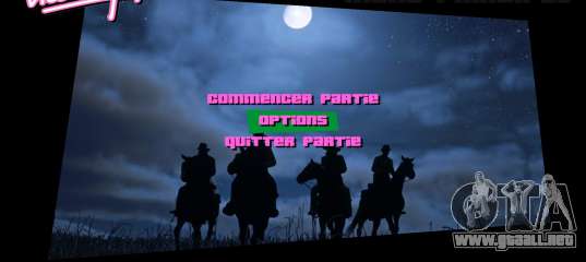 Red Dead Redemption 2 Menu 3 para GTA Vice City