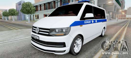 Volkswagen Multivan Police (T6) para GTA San Andreas