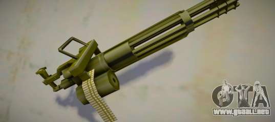 Retextured minigun v1 para GTA San Andreas