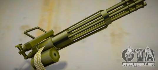 Retextured minigun v2 para GTA San Andreas