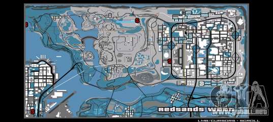 Blue State Map para GTA San Andreas