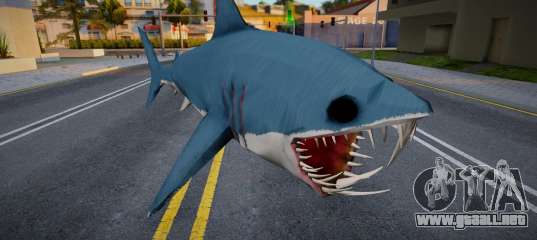 Scary Exaggerated Shark With Long Teeth o Tiburo para GTA San Andreas